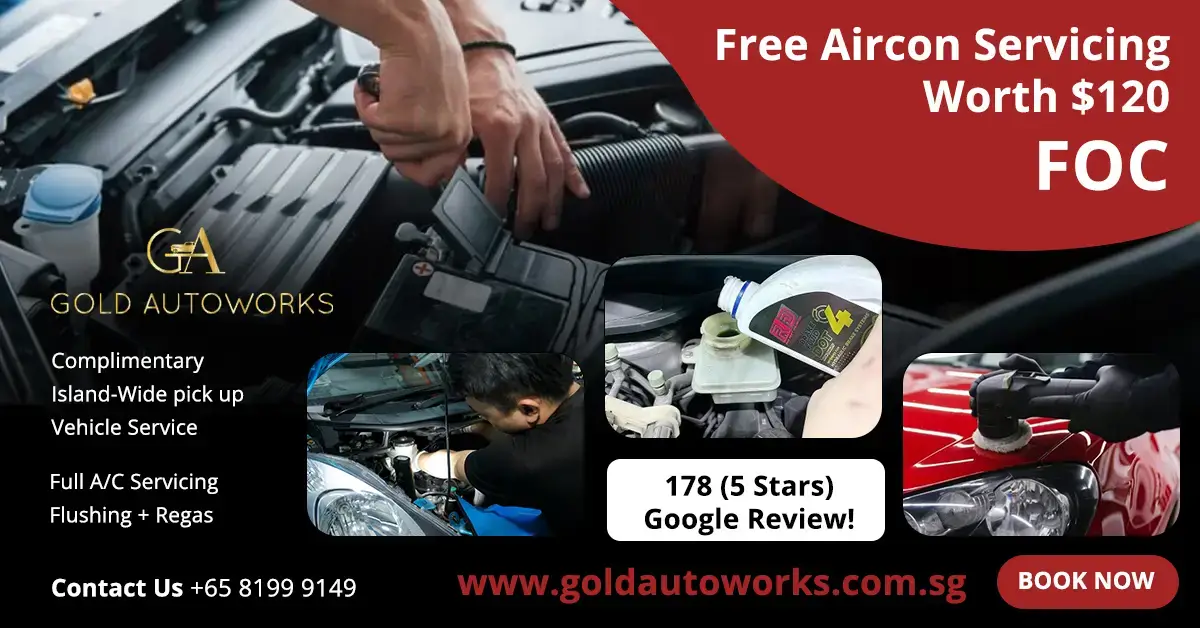 Car Services Promotion Package Singapore - Gold Autoworks